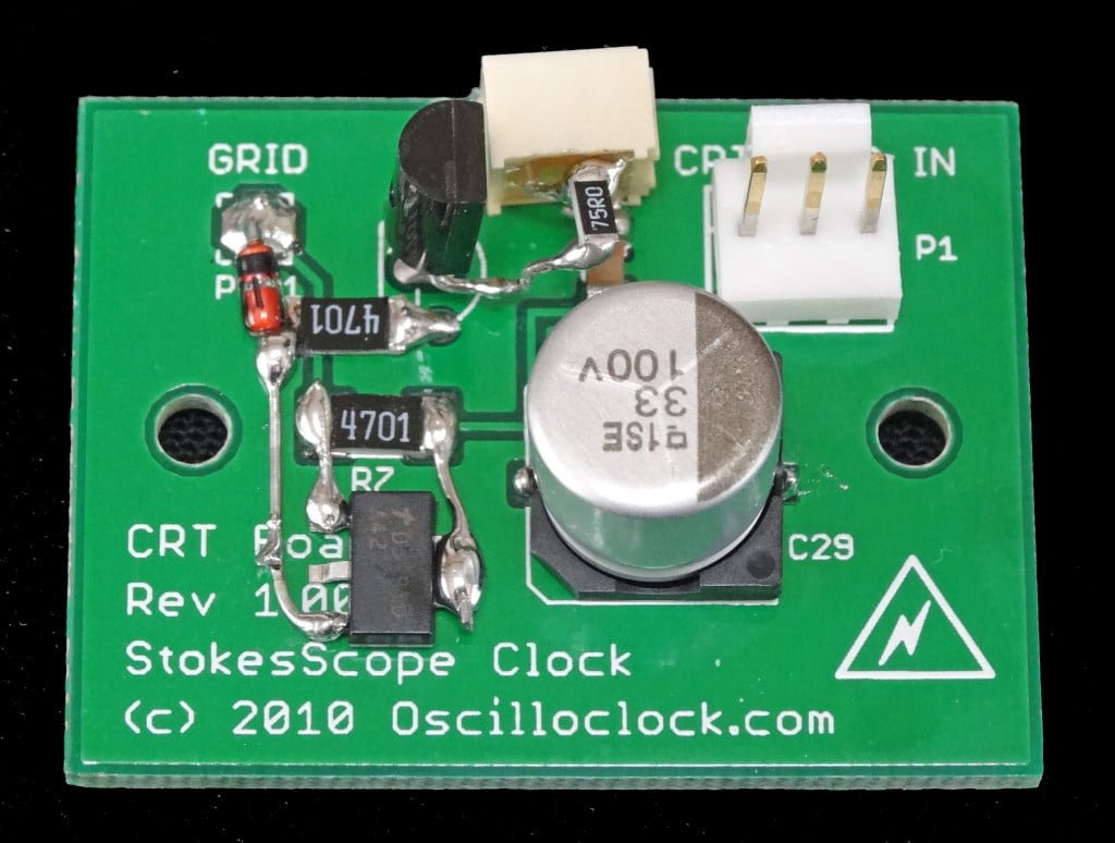 VGA display… On a 3″ scope tube! | Oscilloclock.com
